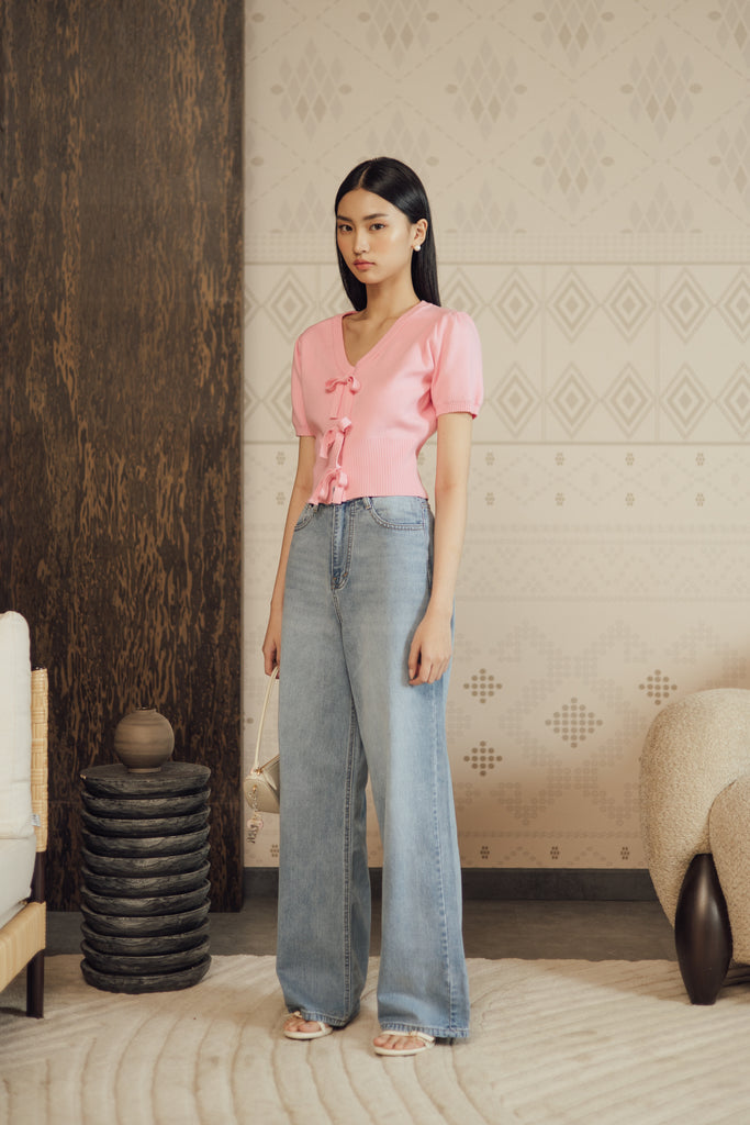 Jenna Top in Pink – OUDRE