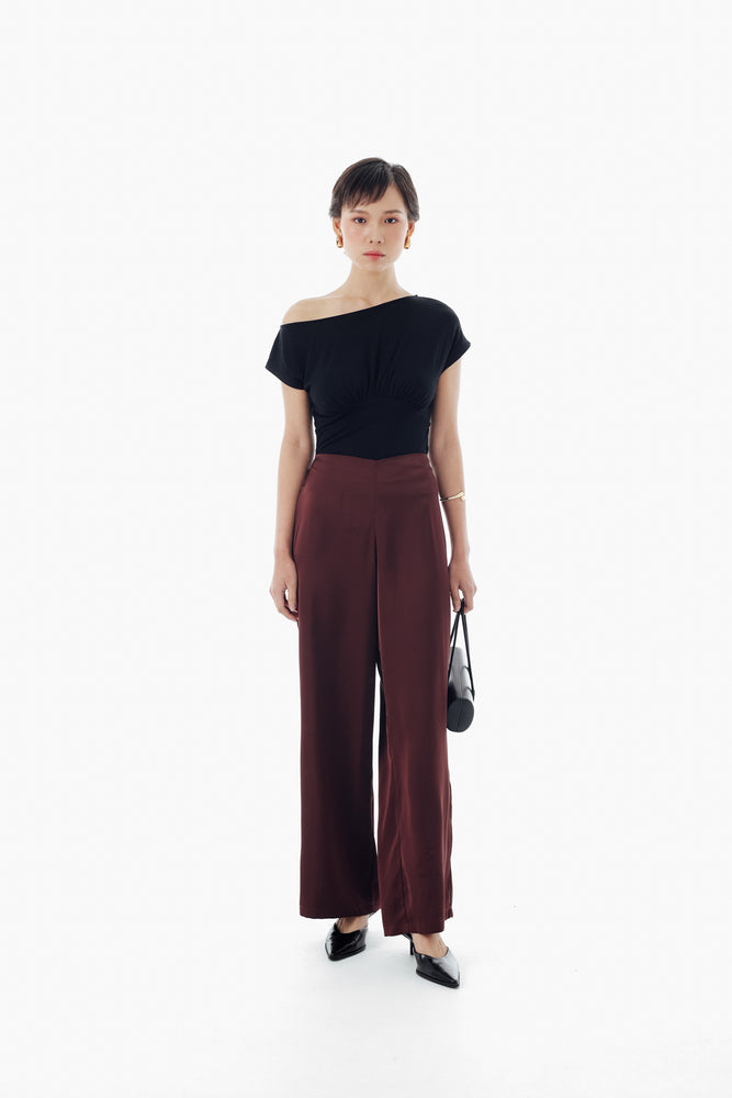 Elan Pants in Burgundy – OUDRE