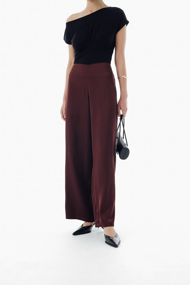 Elan Pants in Burgundy – OUDRE